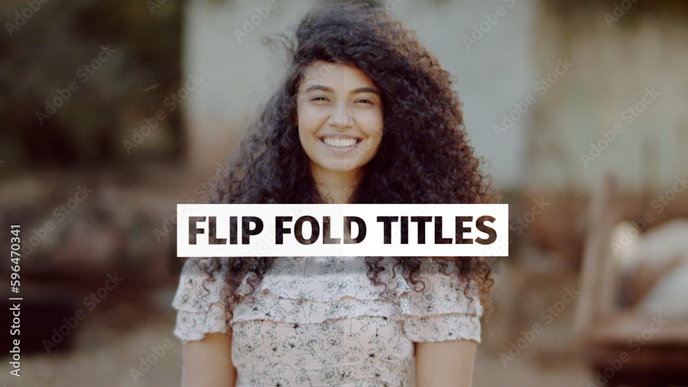 Flip Fold Titles Stock Template | Adobe Stock