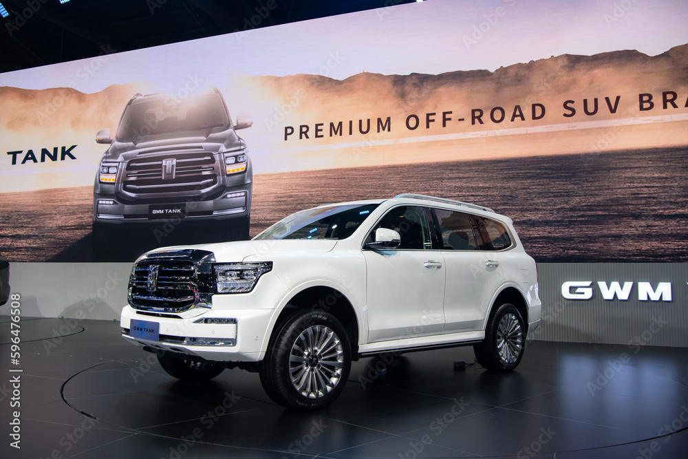 All NEW GWM Tank 500 HEV from Great Wall Motor on display at Bangkok ...