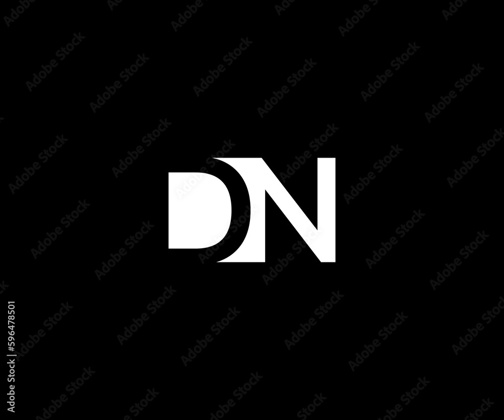 DN logo icon vector Stock Vector | Adobe Stock