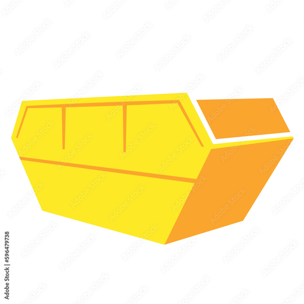 Skip bin logo icon. Clipart image isolated on white background Stock ...