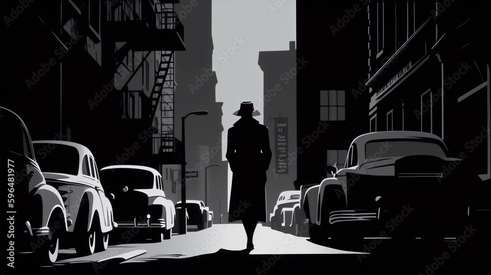 Picture a looming, ominous building, its facade dark and foreboding. In ...