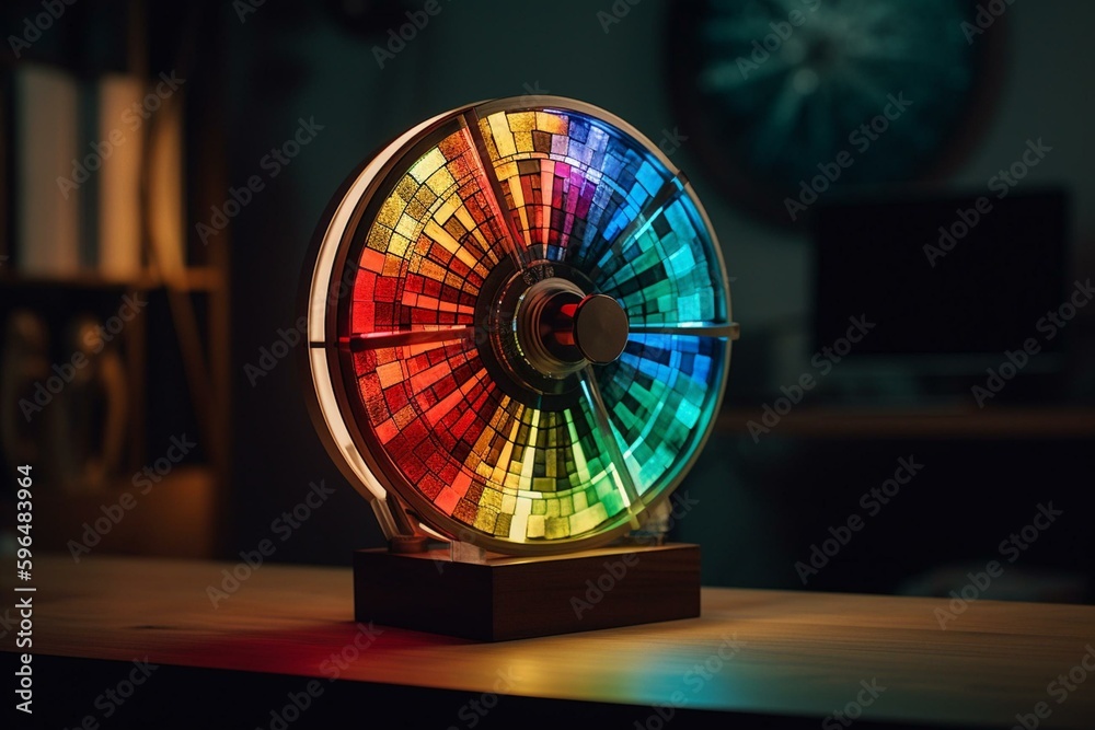 An innovative design using a unique color wheel approach. Generative AI ...