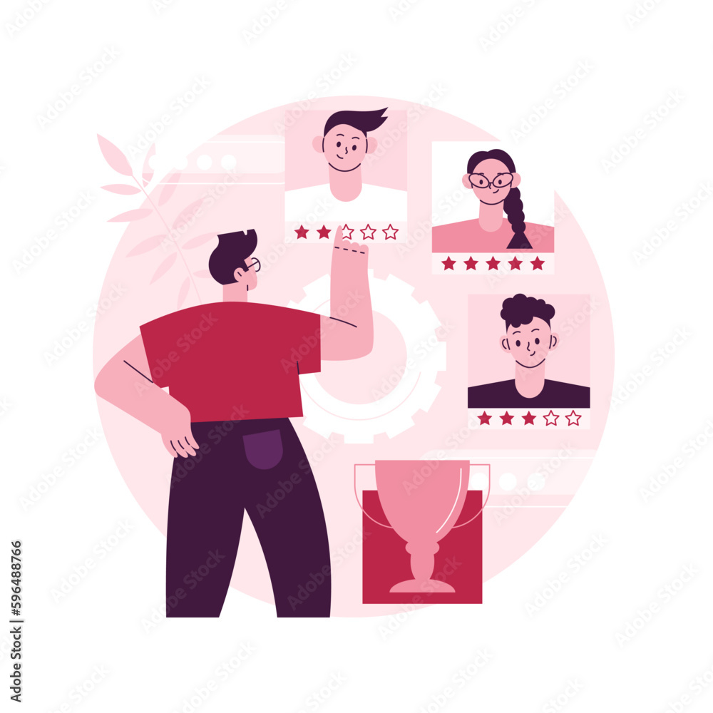 Performance rating abstract concept vector illustration. Performance ...