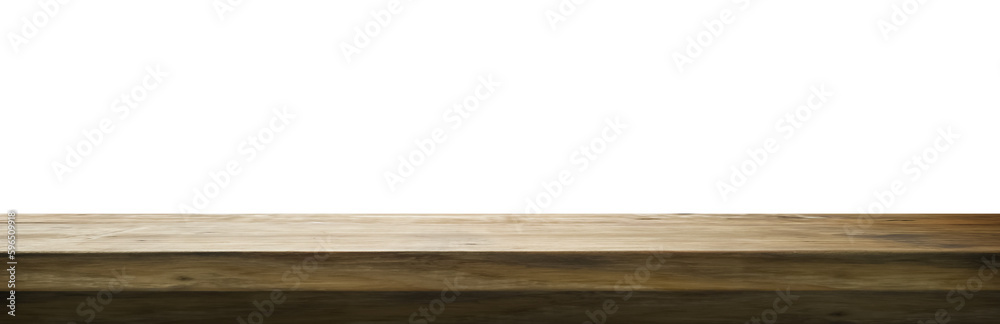 empty wooden table for various uses with transparent PNG background ...