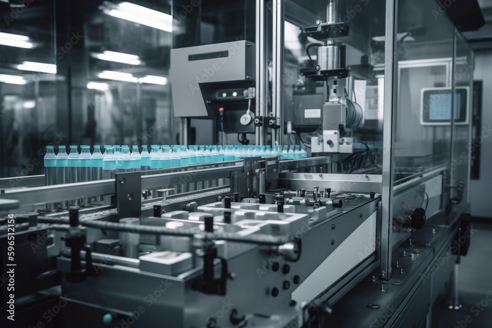 High-tech machinery automates production line, enabling autonomous ...