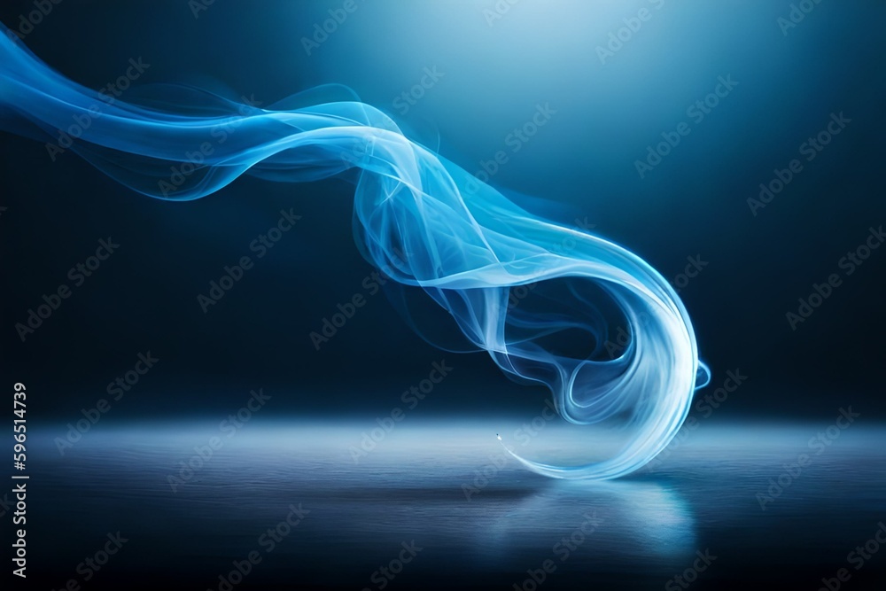 Paint water. Smoke texture. Acrylic ink splash. Blue color glowing ... Paint water. Smoke texture. Acrylic ink splash. Blue color glowing ...