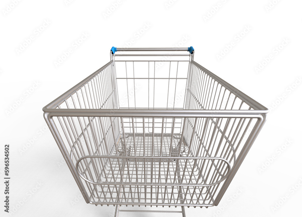 shopping cart inside view, basket wire, trolley close-up isolated. Png ...