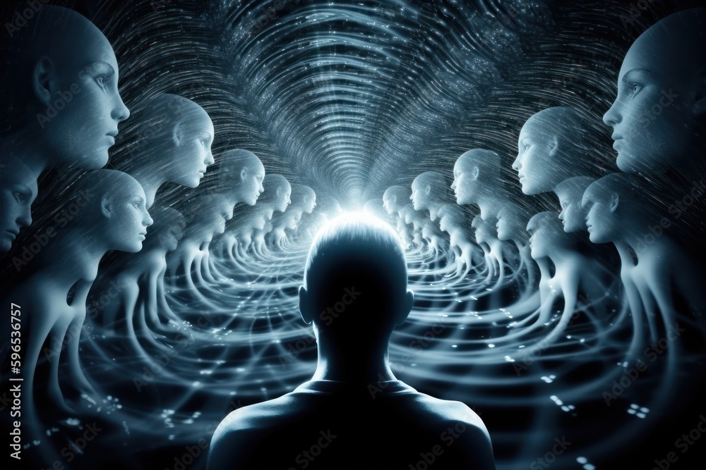 Brain waves thinking, concentration and awareness. Trans cognitive ...