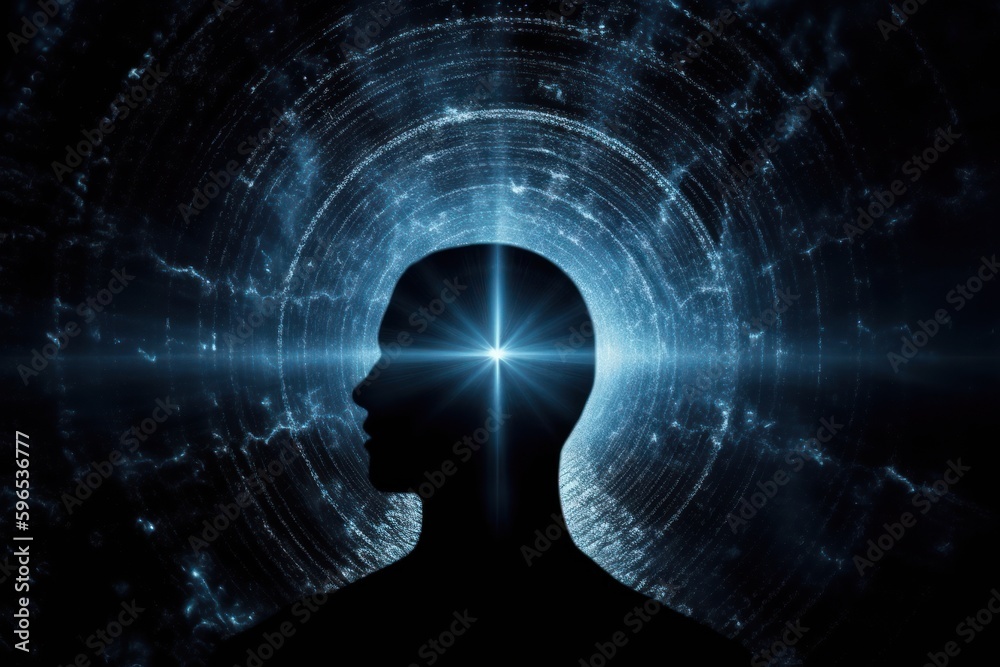 Brain waves thinking, concentration and awareness. Trans cognitive ...