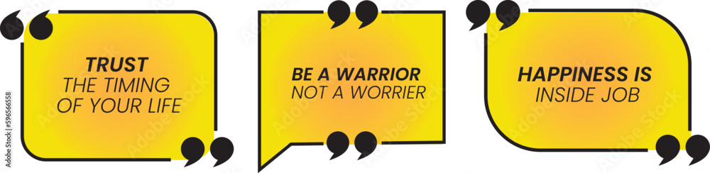 Positive Motivational quotes Bundle. Vector illustration. Text in ...
