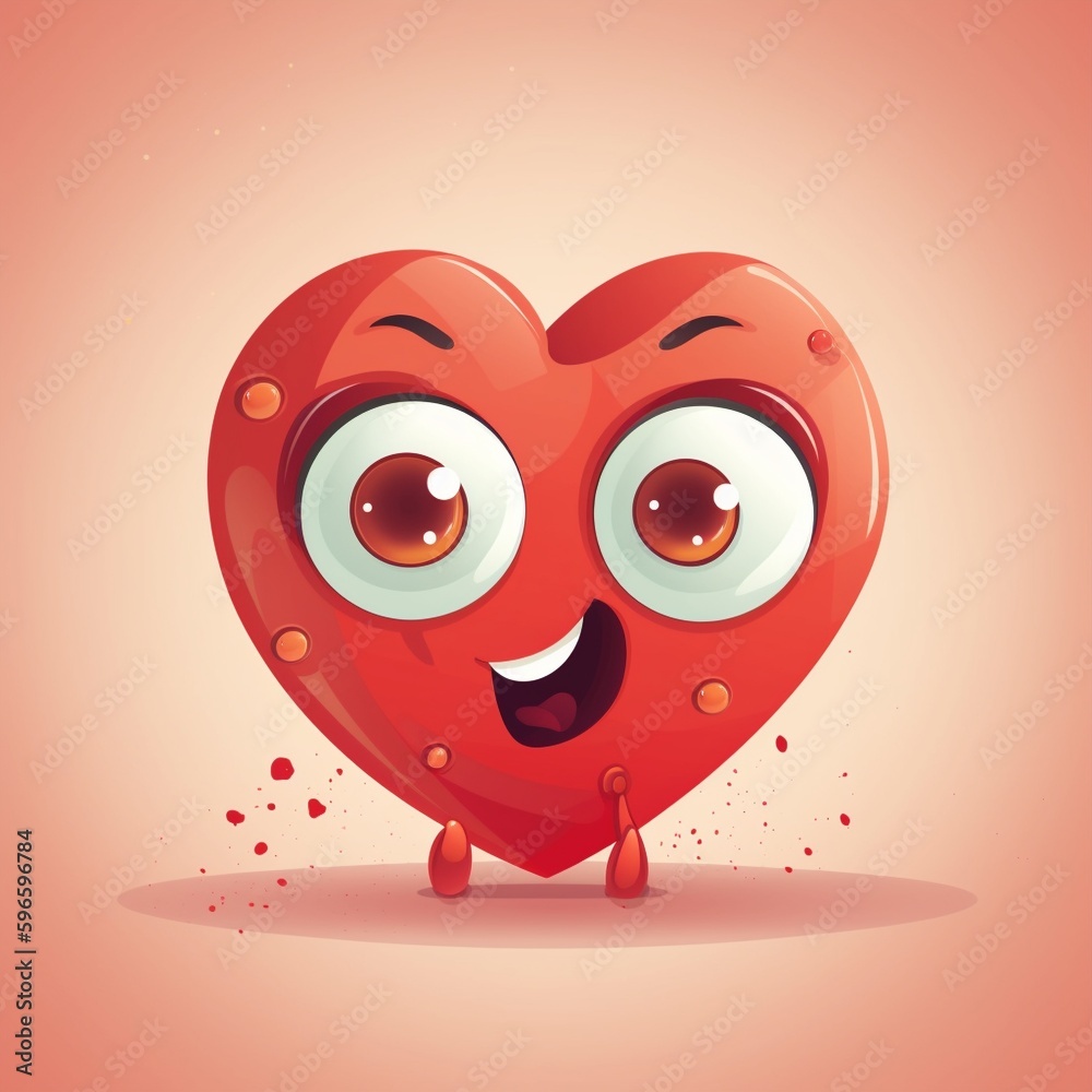 Cartoon heart attack with blocked artery and chest pain Stock ...