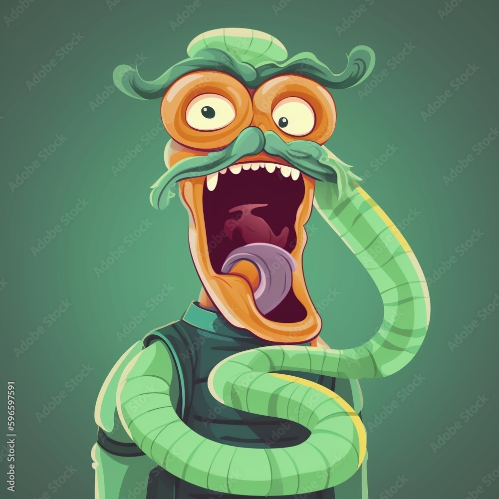 Cartoon esophagus Stock Illustration | Adobe Stock