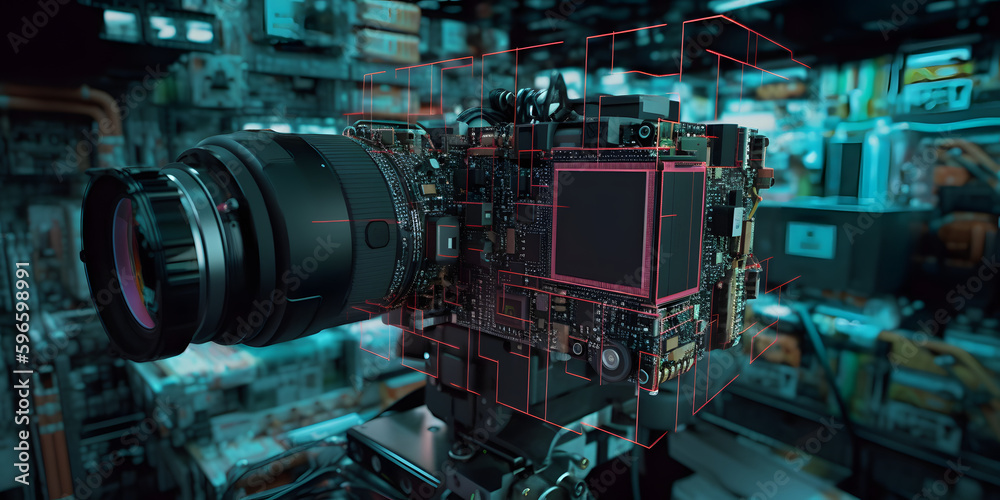 Machine Vision Image Recognition Object Detection Compute Three Generative Ai Stock Illustration