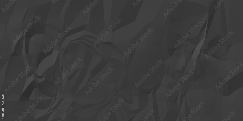 Sheet of black paper texture background. Black crumpled paper texture ...