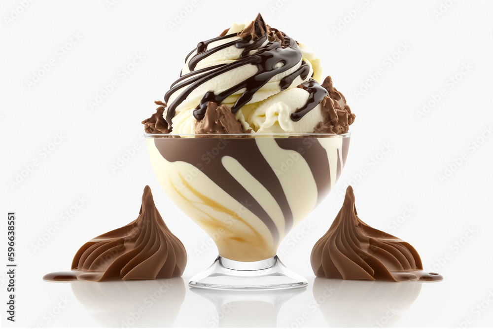 Eisbecher Eis Softeis Früchte Sahne Früchte Schokolade Essen Waffel ...