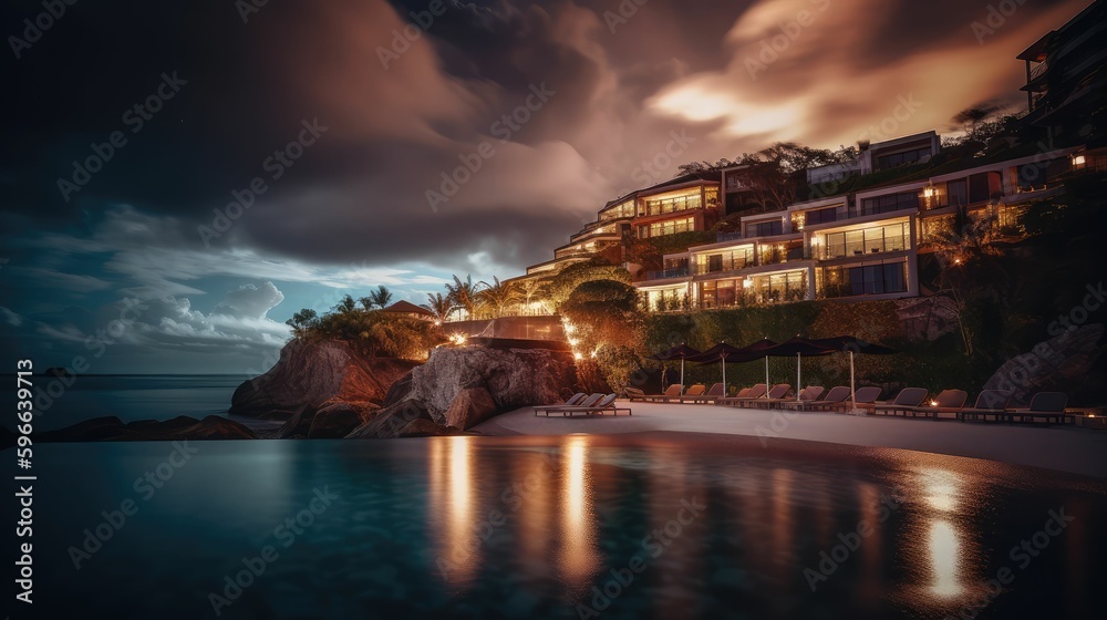Experience Luxury: A Generative AI-Generated View of a Modern White ...