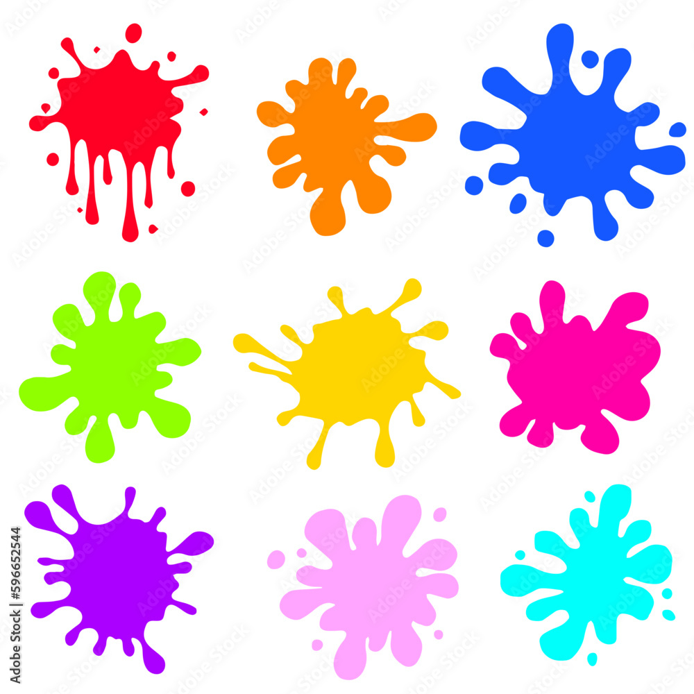 Paint Splatter Svg Bundle, Paint Splats Svg, Paint Svg, Splash Svg, Ink ...