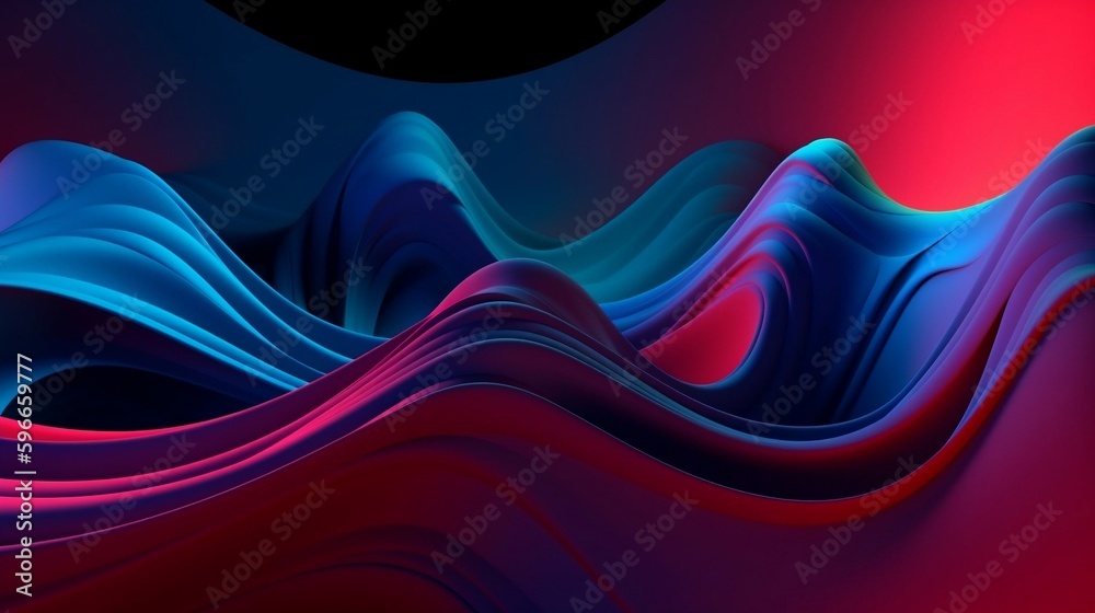 blue screen wallpaper in purple and red in the style of organic shapes ...