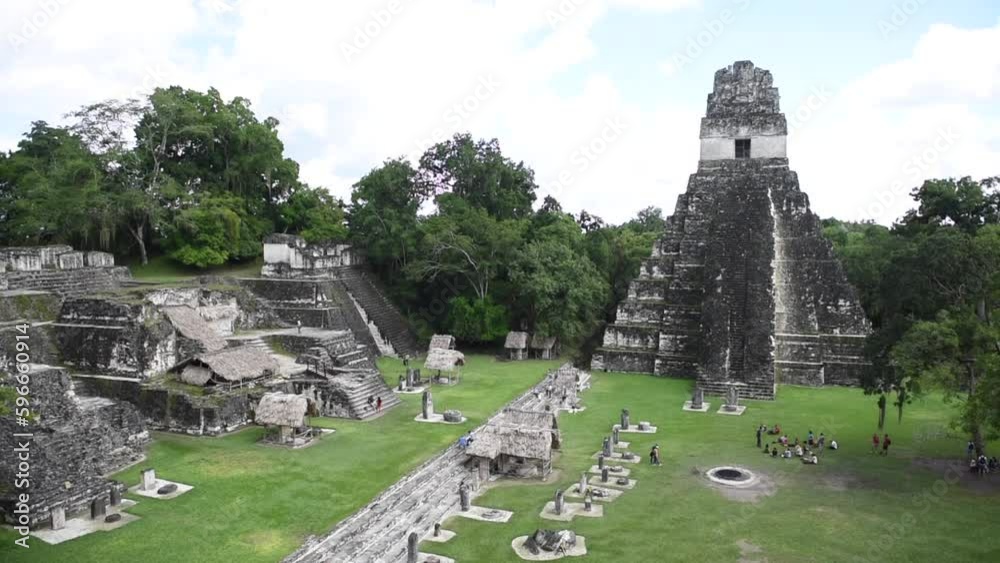 Tikal Pyramids in Guatemala Tikal National Park. Mayan Ruins, Temple ...