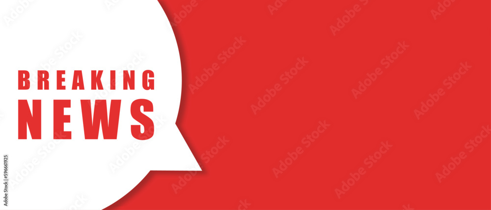 red breaking news background vector design Stock Vector | Adobe Stock