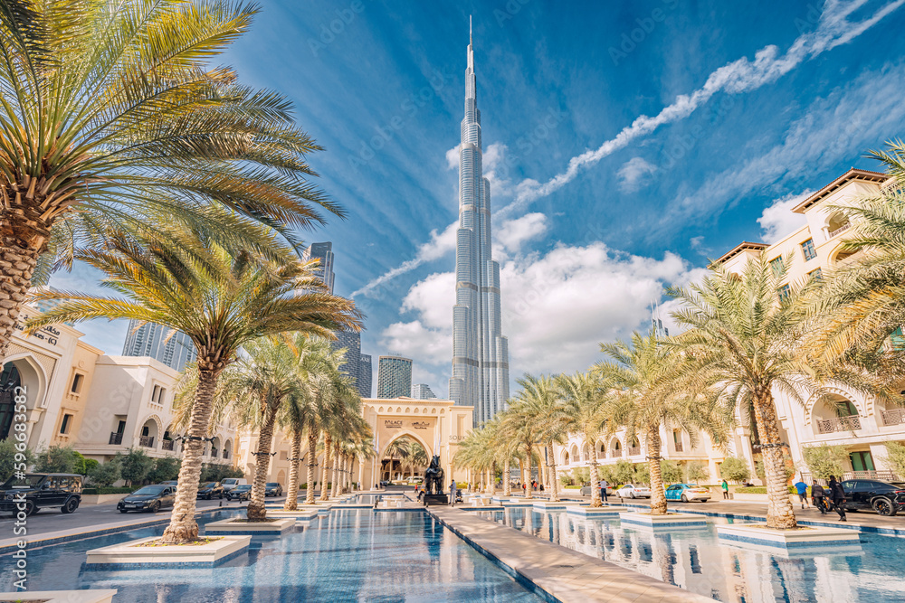 18 January 2023, Dubai, UAE: View of Dubai skyline is absolutely ...