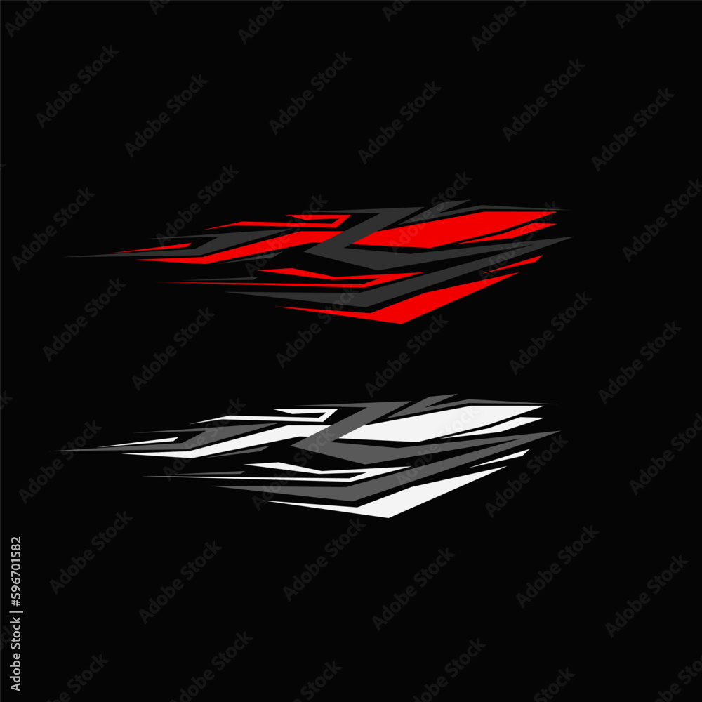 car wrap livery sticker design vector. template sticker Stock Vector ...