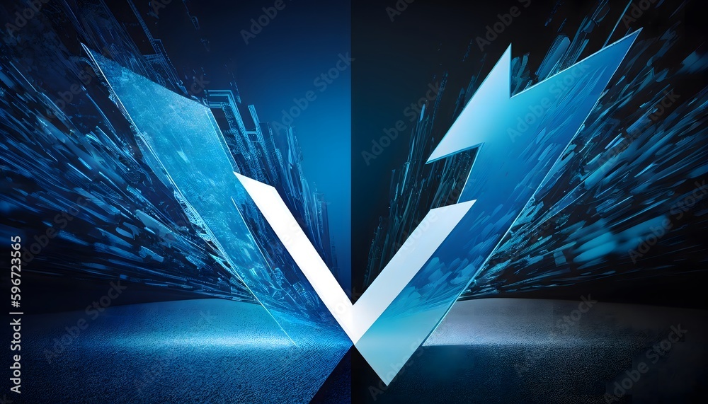 Business vision and strategy, change management concept for digital ...