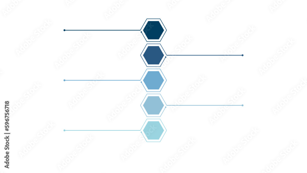 Blank company milestones timeline infographic template with pointer as ...