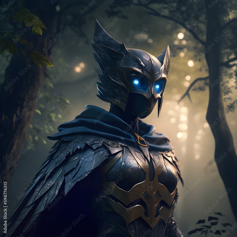 Noctowl as a female human superhero mask hypnosis abilities with eyes ...