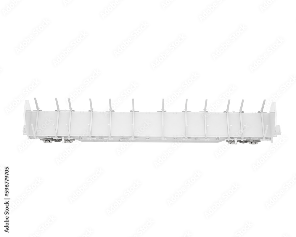 Stake wagon isolated on transparent background. 3d rendering ...