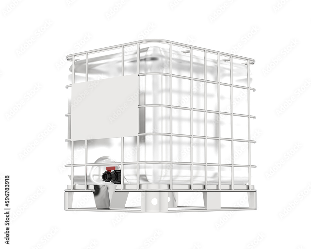 Water tank isolated on transparent background. 3d rendering ...