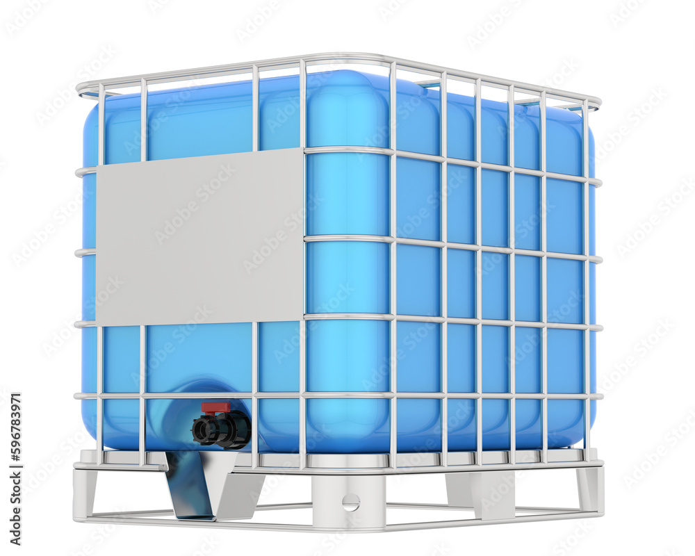 Water tank isolated on transparent background. 3d rendering ...