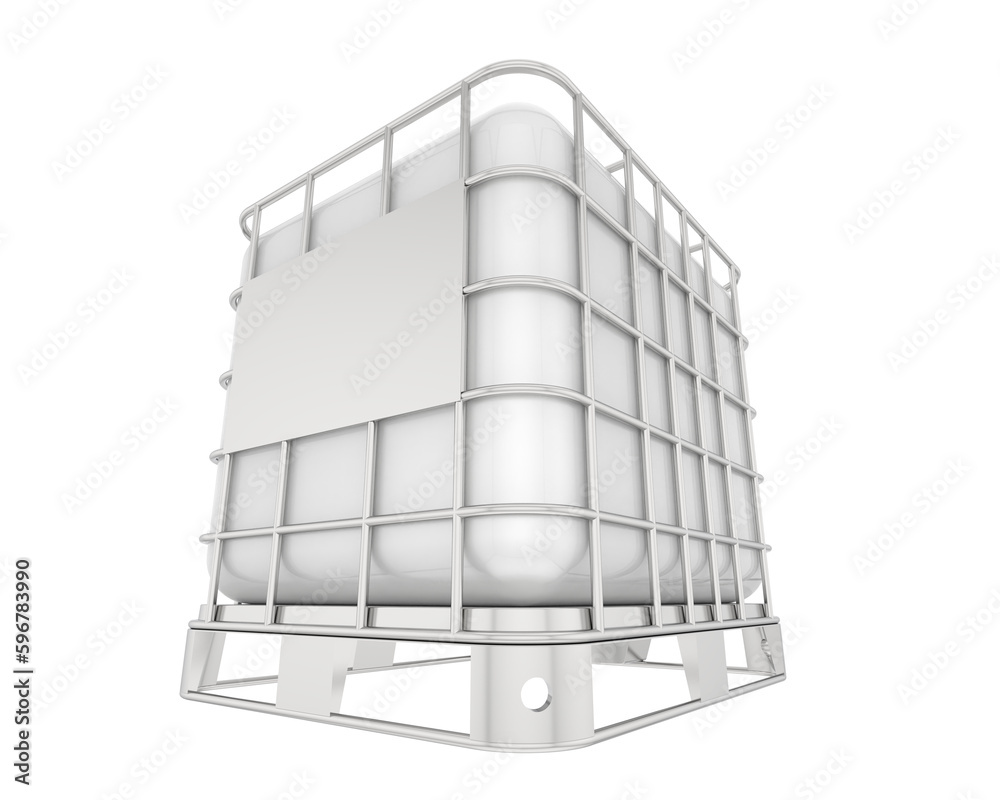 Water tank isolated on transparent background. 3d rendering ...