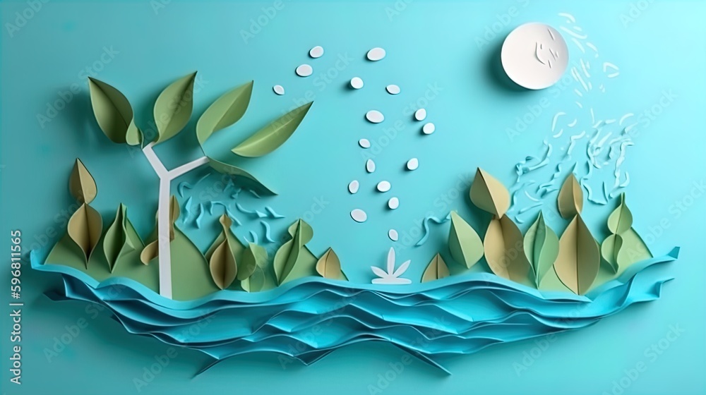 Paper Art Masterpiece: Celebrating Ecology, World Water Day, and ...