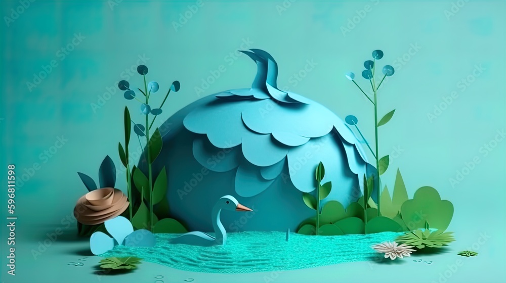 Paper Art Masterpiece: Celebrating Ecology, World Water Day, and ...