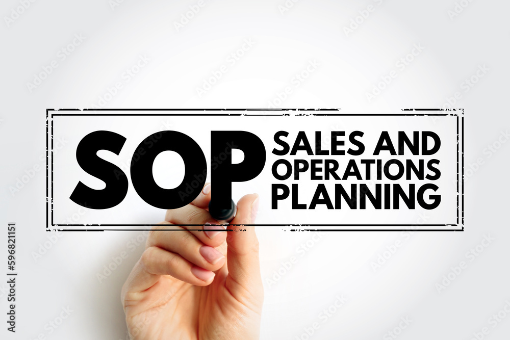 SOP Sales and Operations Planning - monthly integrated business ...
