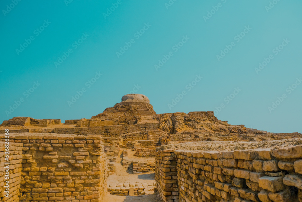 Mohenjo Daro, Sindh Pakistan - February 28, 2023: Main City Indus ...