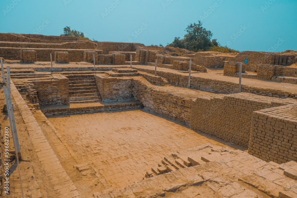 Mohenjo Daro Sindh Pakistan - February 28, 2023: Swimming Pool Indus ...