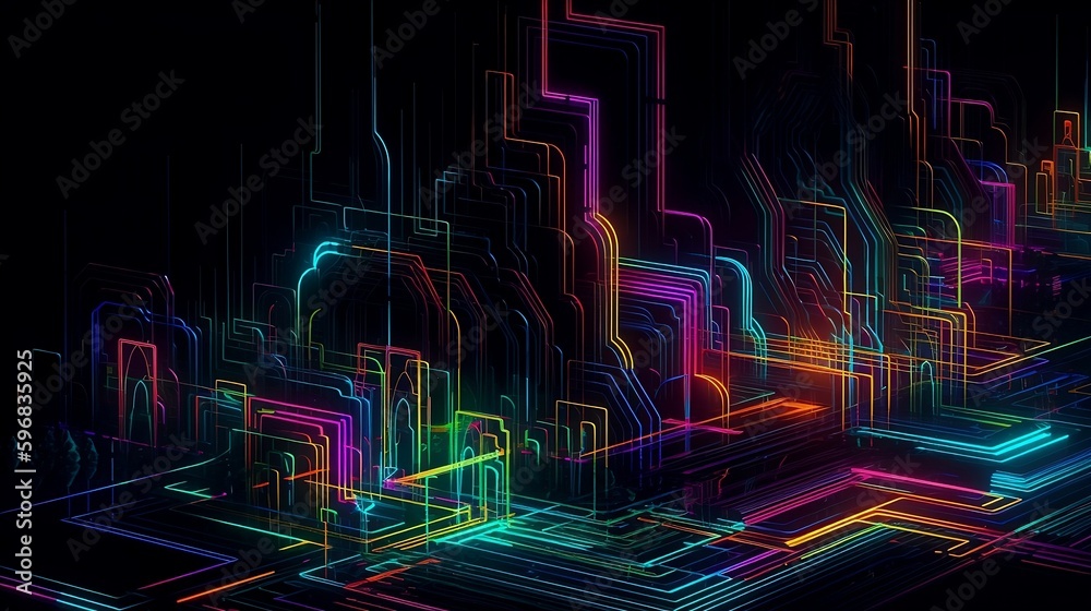 16:9 AI generated wallpaper with AI theme 5824*3264pix Stock ...