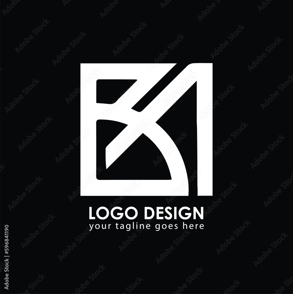 BA BA Logo Design, Creative Minimal Letter BA BA Monogram Stock Vector ...