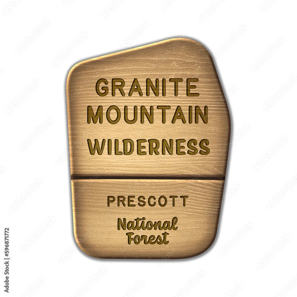 Granite Mountain National Wilderness, Prescott National Forest wood ...