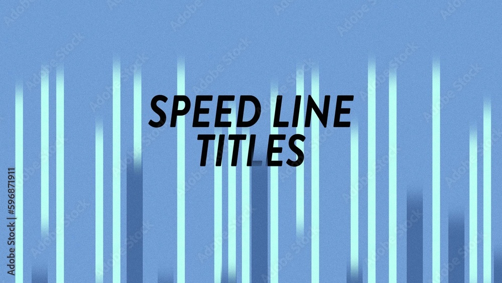 Speed Line Titles Stock Template | Adobe Stock