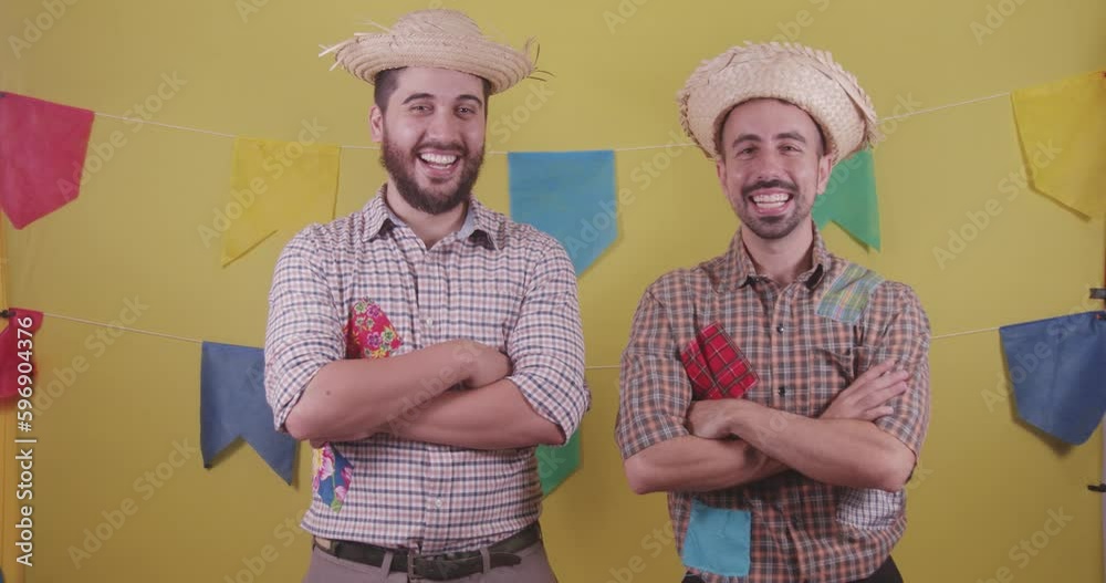 brazilian man dressed in festa junina clothes, festa de são joão ...