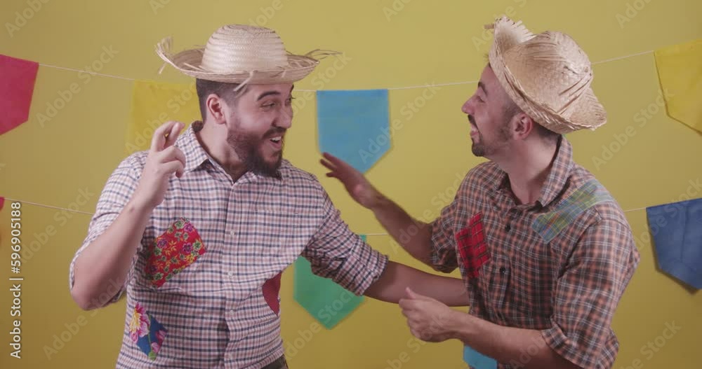 brazilian man dressed in festa junina clothes, festa de são joão ...