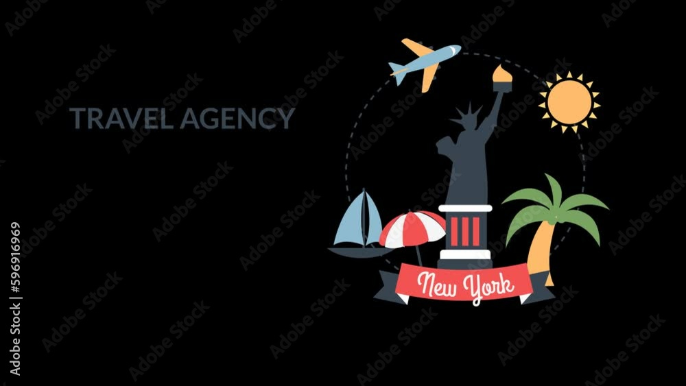 Design concept Travel Agency icon of nice animated for your finance ...