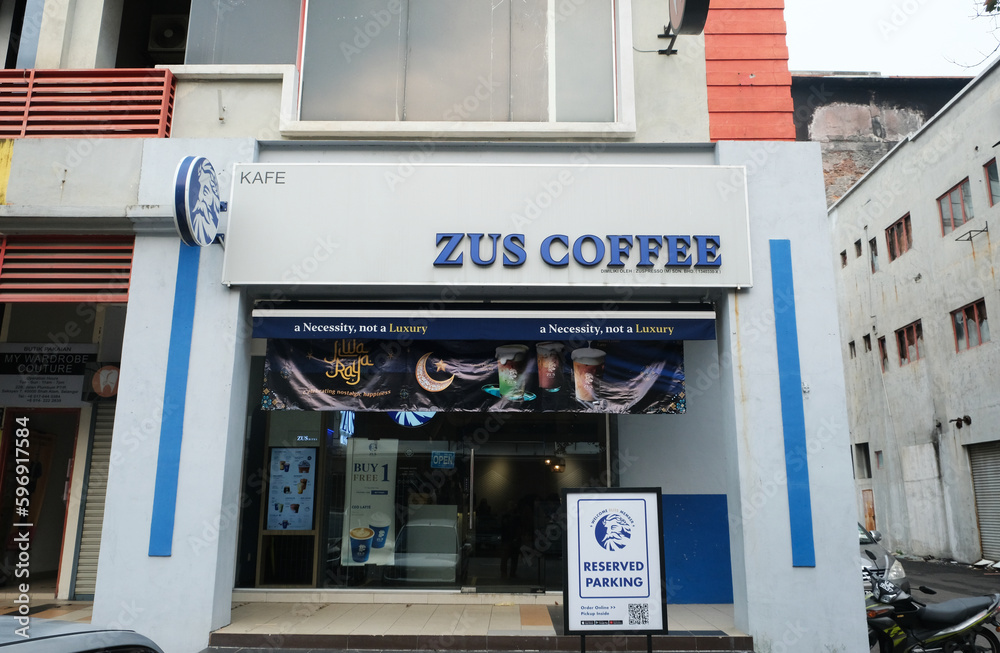 "Kuala Lumpur, Malaysia- Circa April, 2023: A picture of Zus Coffee ...