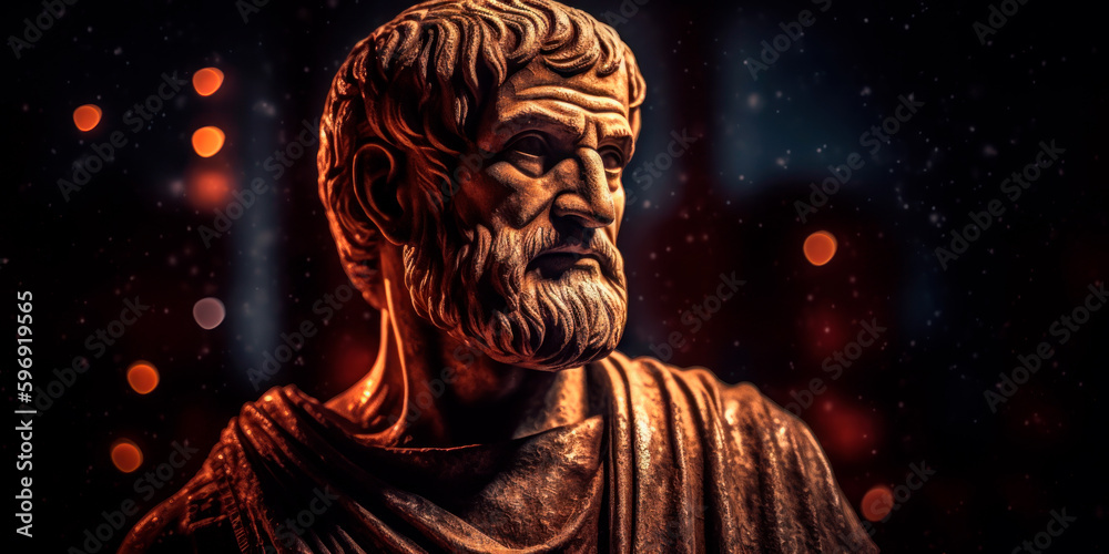 Photo & Art Print Bust of Aristotle, philosopher of Ancient Greece ...