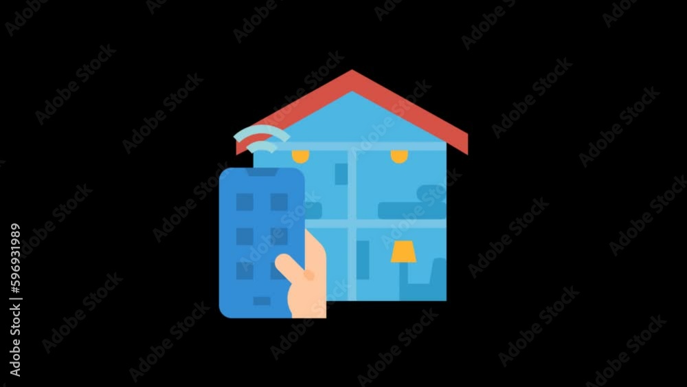 Smart Home icon of nice animated for your artificial inteligent icon ...