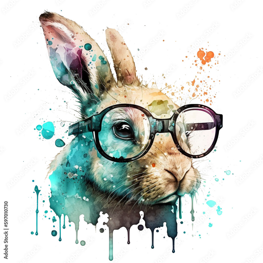 Abstract Bunny Clip Art