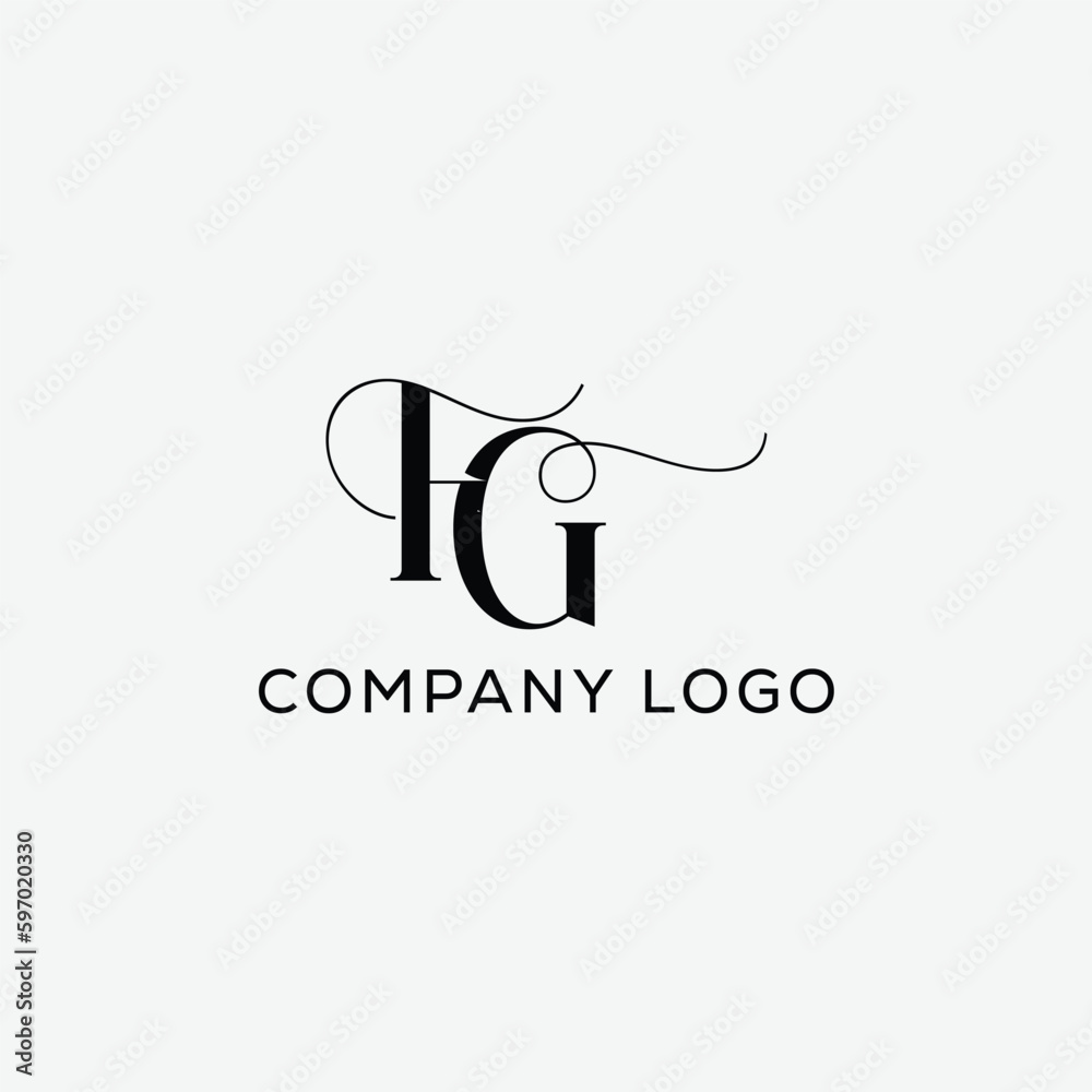 Initial Letter FG Logo Design Monogram Creative Modern Sign Symbol Icon ...